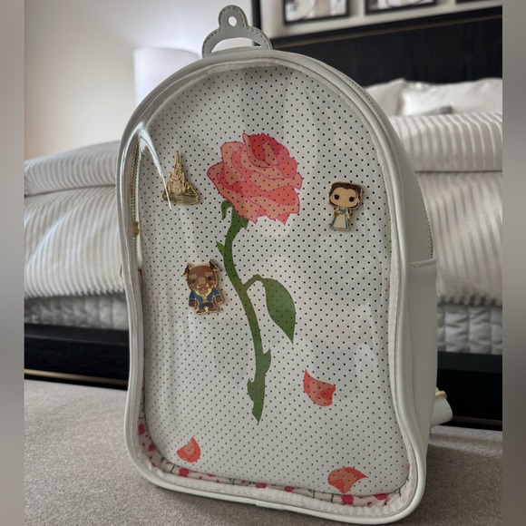 Loungefly | Bags | Loungefly Disney Beauty And The Beast Backpack With ...